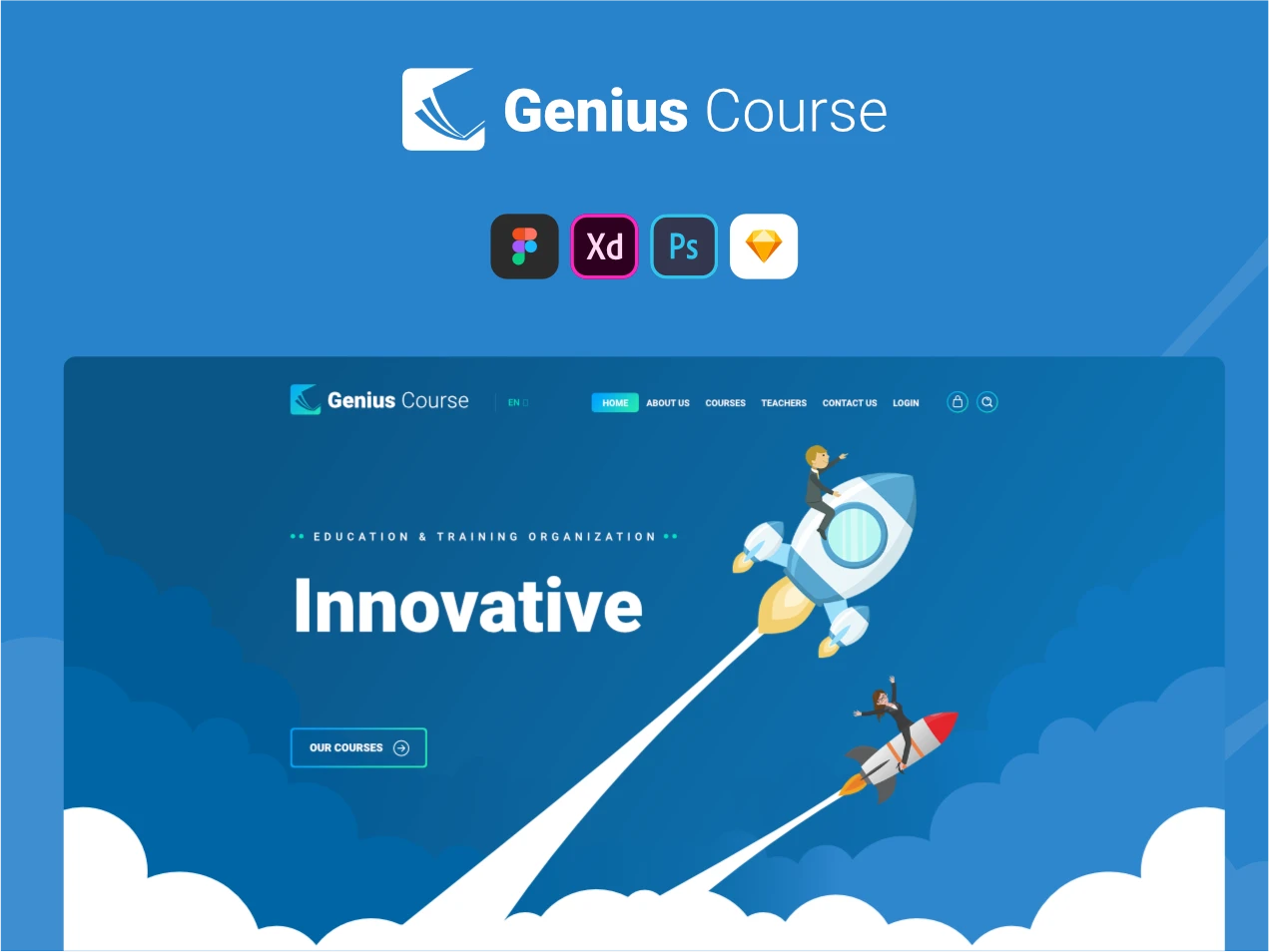 Genius - Learning & Course Web Design - Camping Ground Indonesia